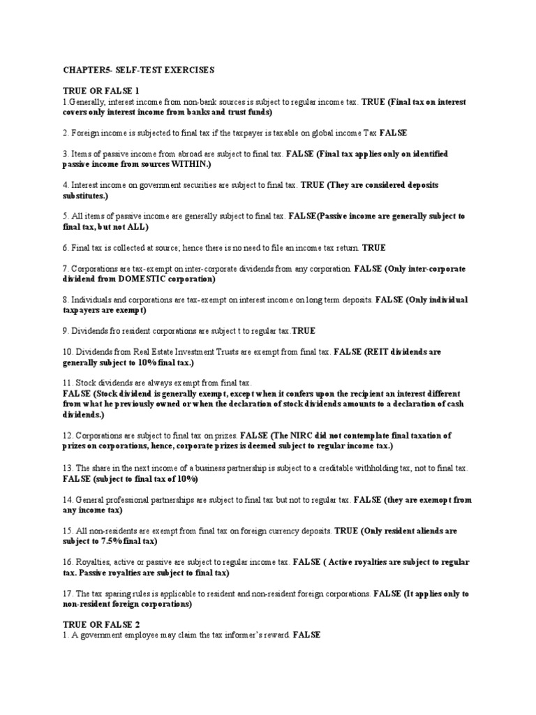 CHAPTER5 | PDF | Taxes | Income Tax