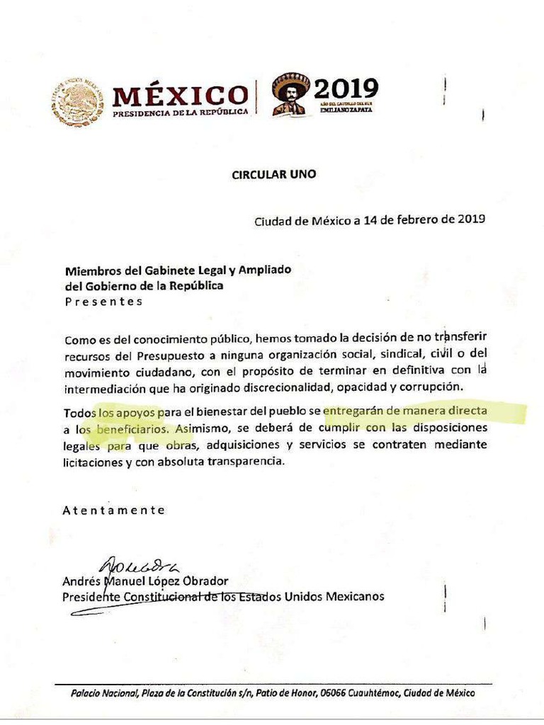 Formato Gobierno de Mexico | PDF