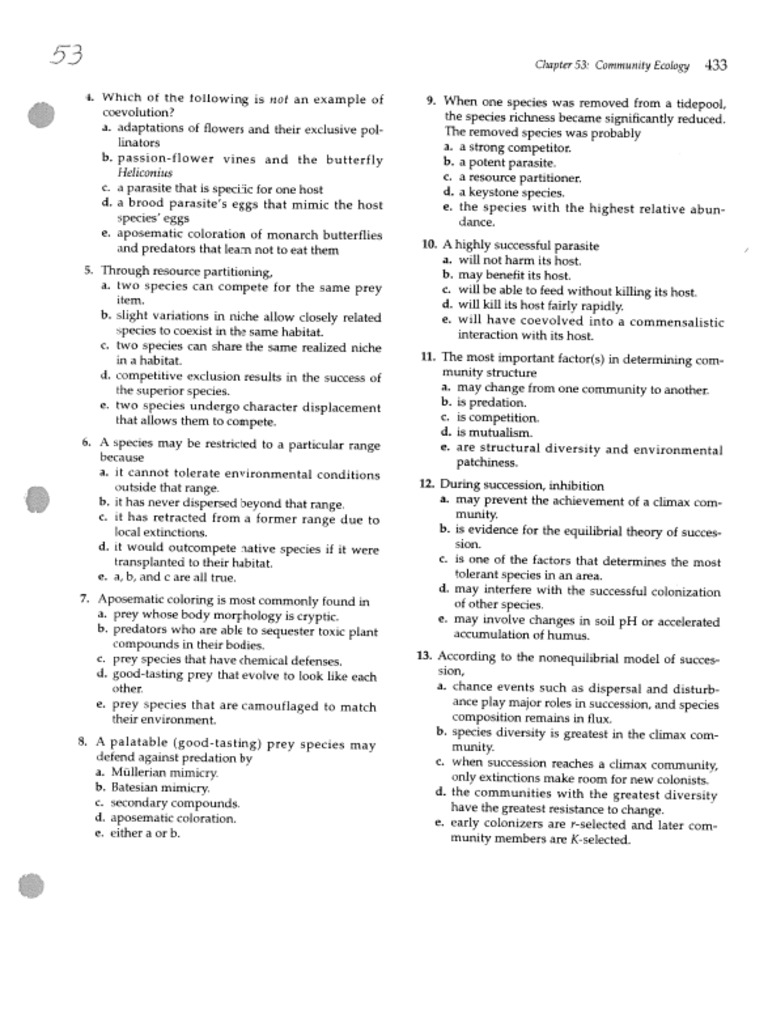 Answer Key Ecology Packet | PDF | Ecosystem | Primary Production