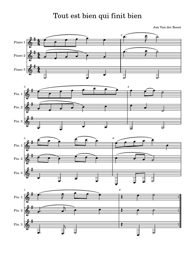 Tout Est Bien Qui Finit Bien | PDF