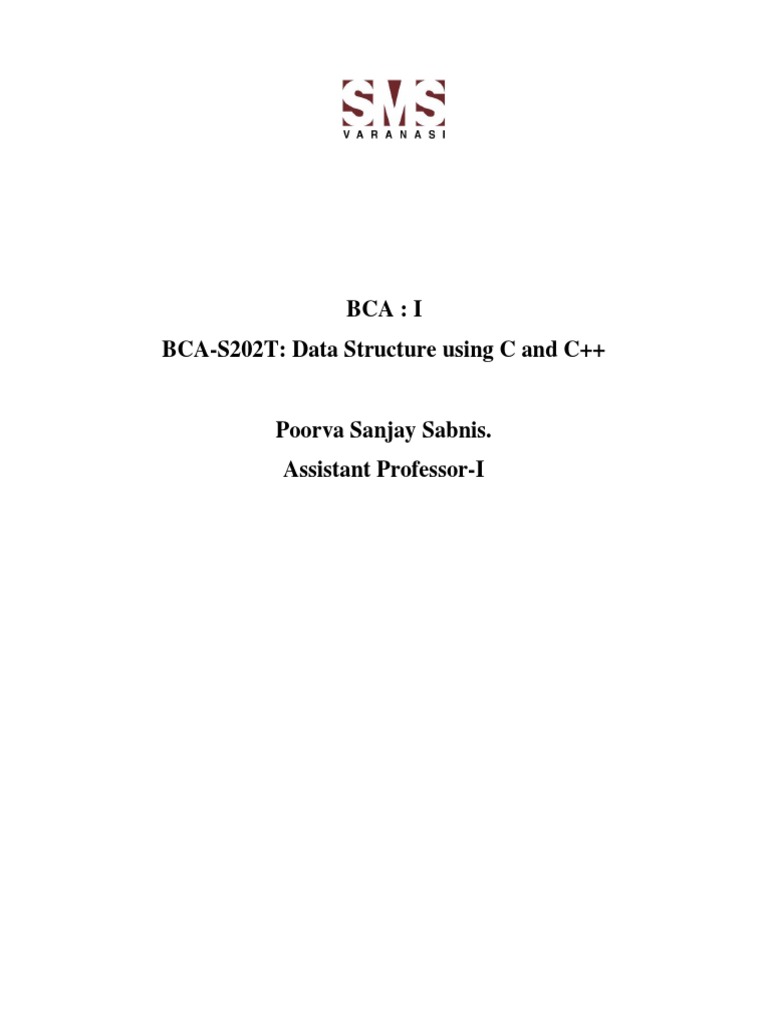 Data Structure Using C And C Basic Pdf Data Structure Array Data Structure 