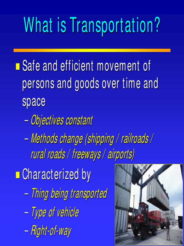 Transportation | PDF | Transport | Road