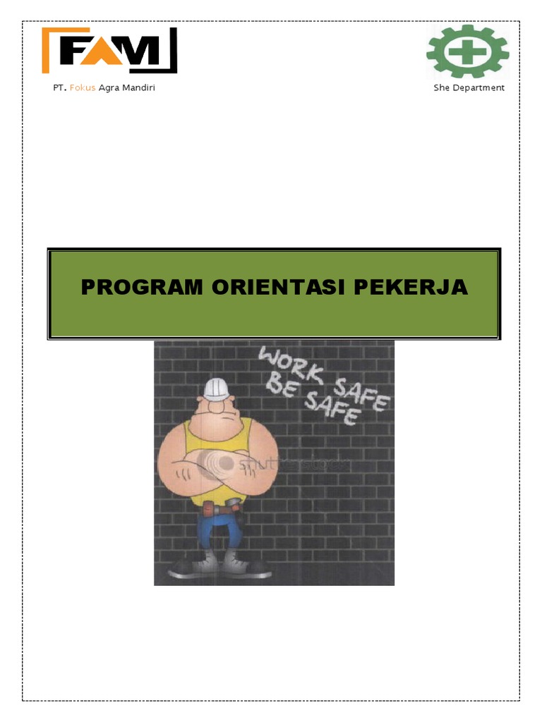 Contoh Program Orientasi Pekerja | PDF