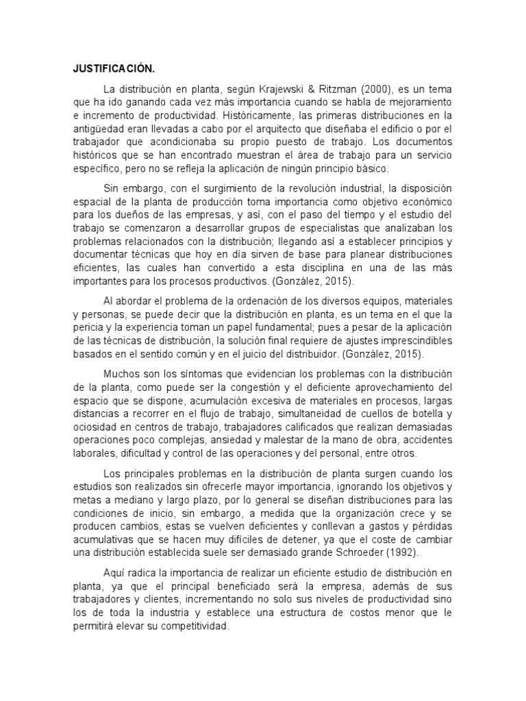 JUSTIFICACIÓN | PDF | Economias | Business