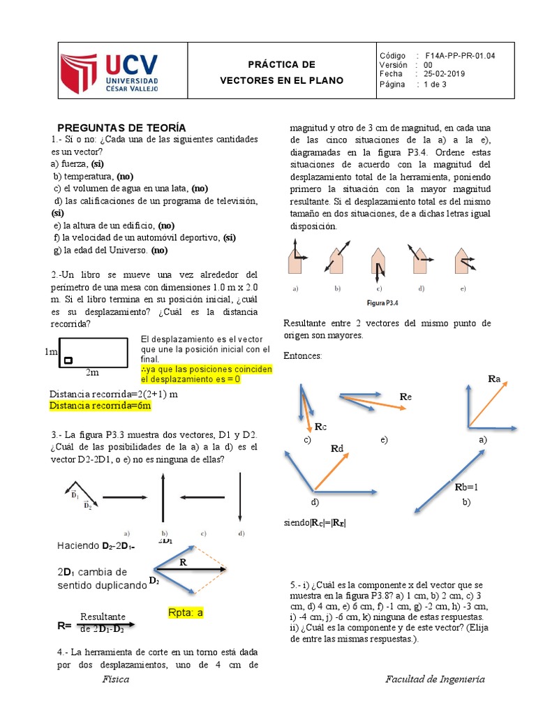 Vectores 1 | PDF | Vector Euclidiano | Mecanica clasica