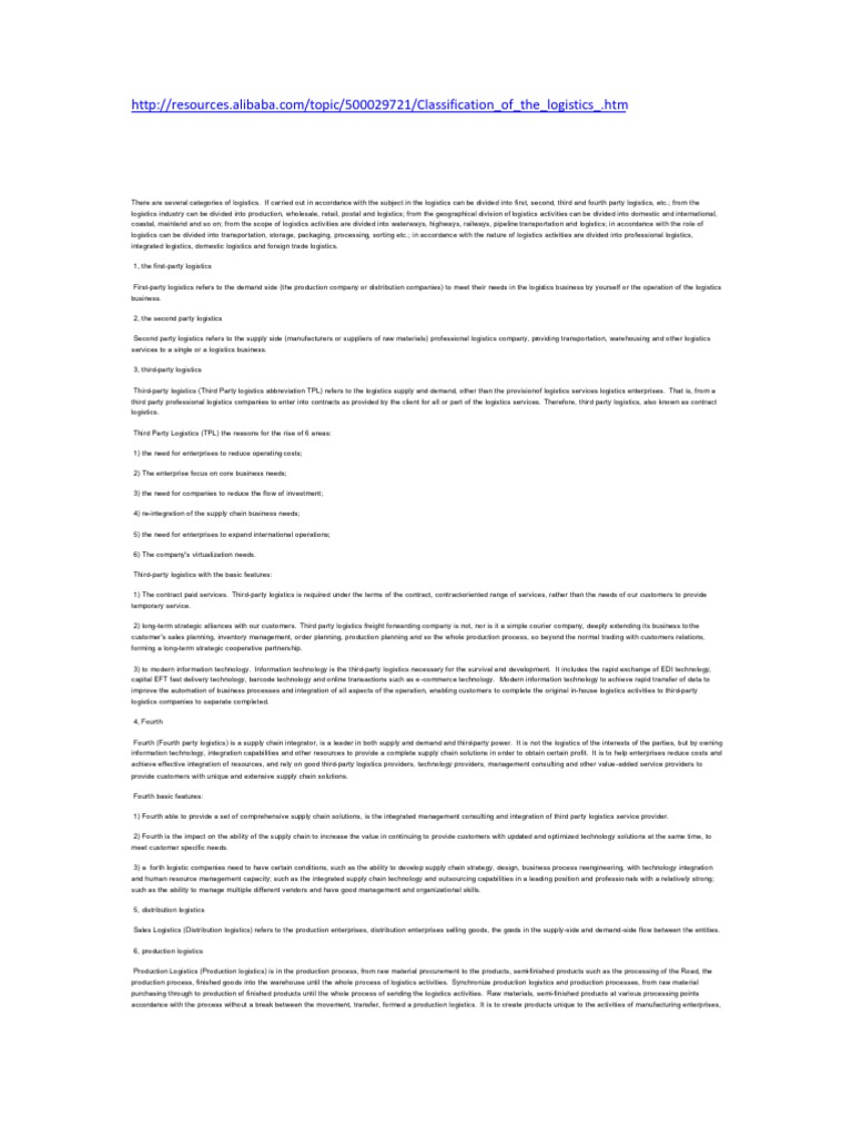 Technical Document Encoding | PDF | Logistics | Supply Chain