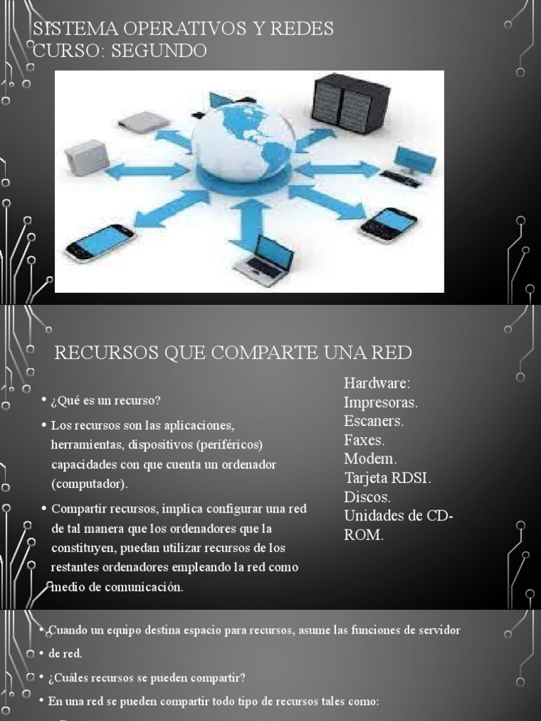 Recursos Compartidos en Redes: Ventajas y Desventajas | PDF