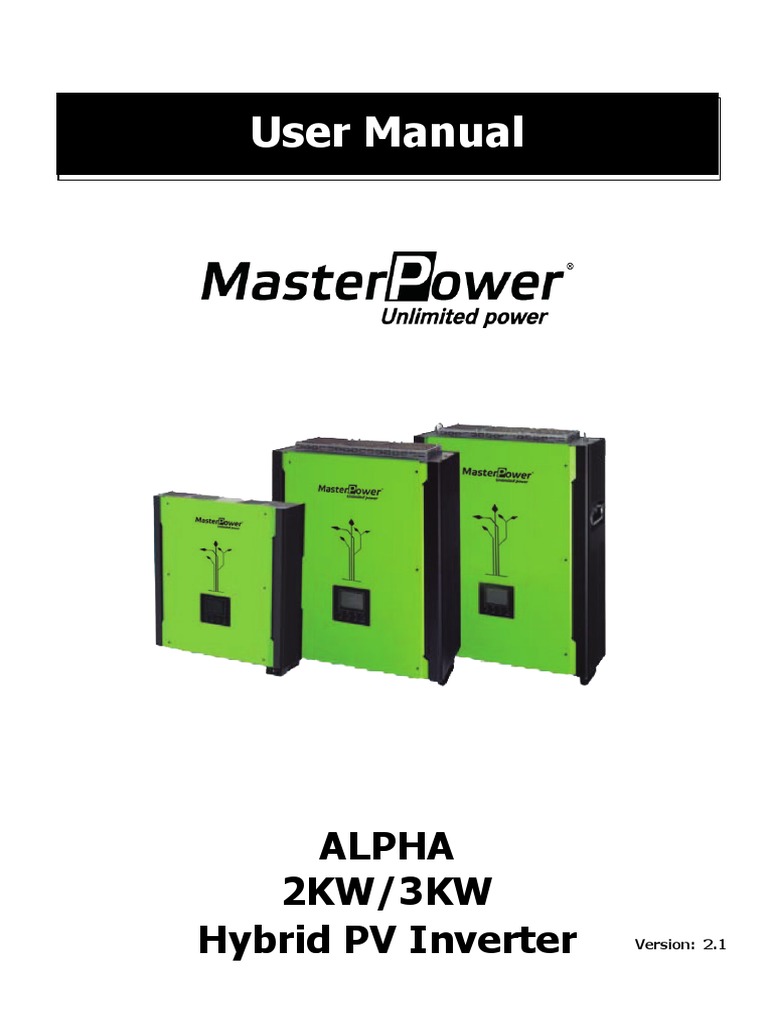Alpha 2KW-3KW | PDF | Power Inverter | Photovoltaics