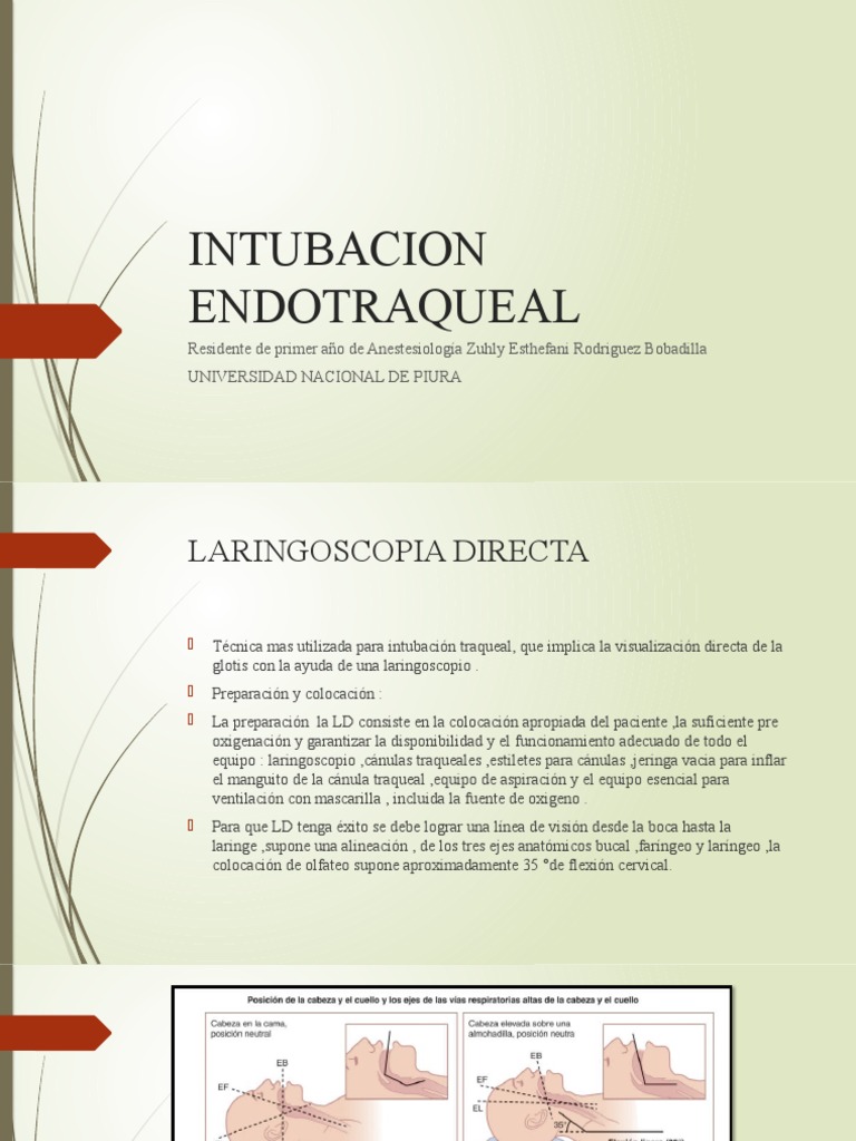 Guía detallada sobre la técnica de intubación endotraqueal mediante ...