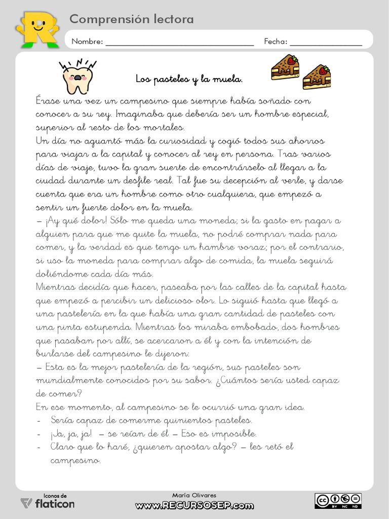 Comprension Lectora Cuento Pdf