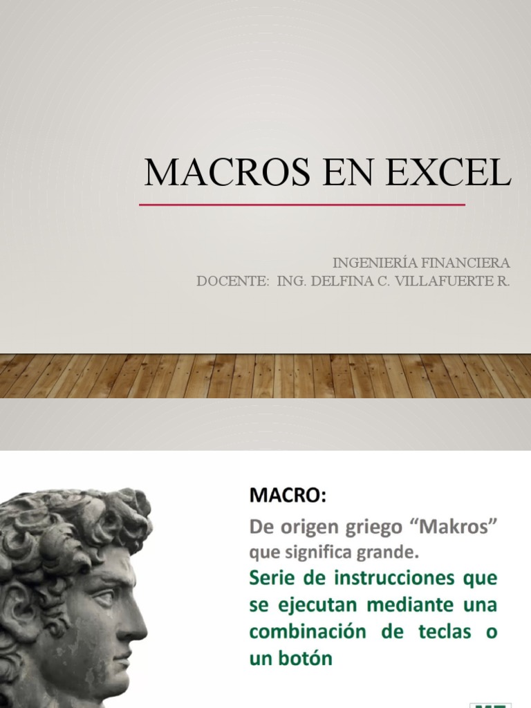 Macros en Excel | PDF | Macro (informática) | Microsoft Excel