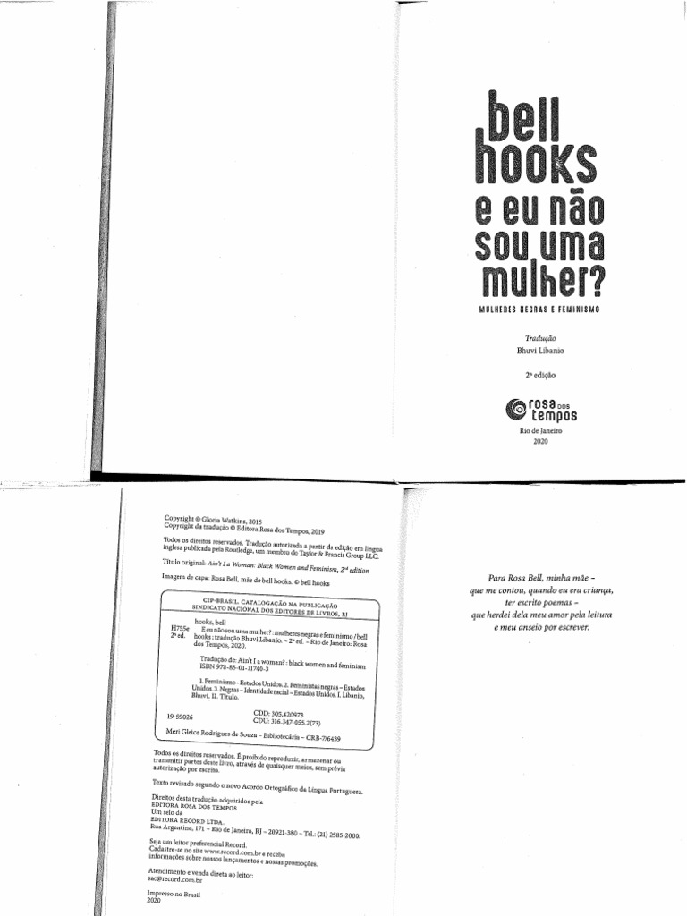 Hooks, Bell. E Eu Não Sou Uma Mulher | PDF