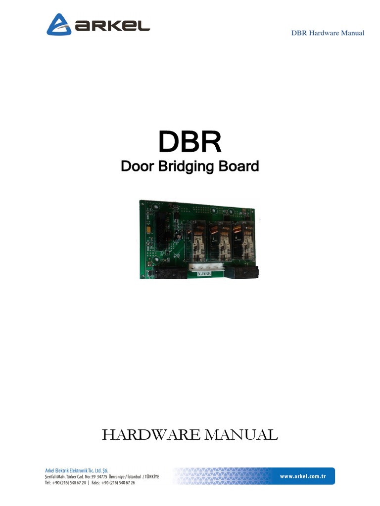 Overview of the DBR Door Bridging Board Hardware Manual: Technical ...