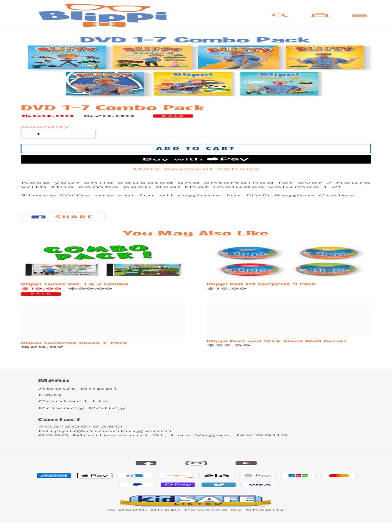 DVD 1-7 Combo Pack - Blippi | PDF