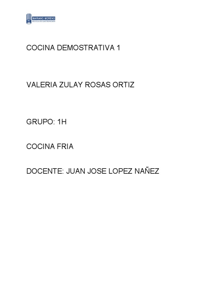 Cocina Fria | PDF | Vinagreta | Vinagre