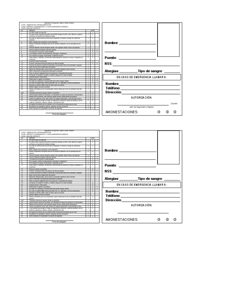 2.-Credencial Personal de Obra Torre Ii | PDF | Teléfonos móviles