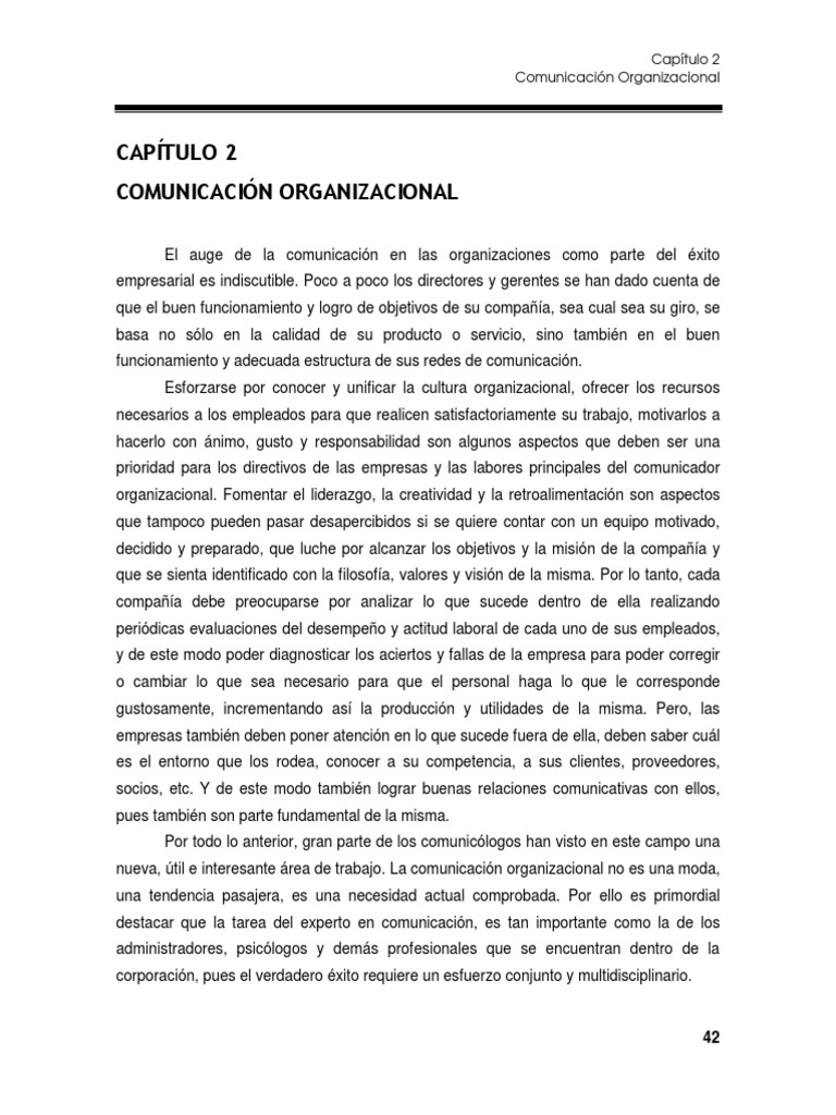 Comunciacion Organizacion | PDF | Comunicación | Business