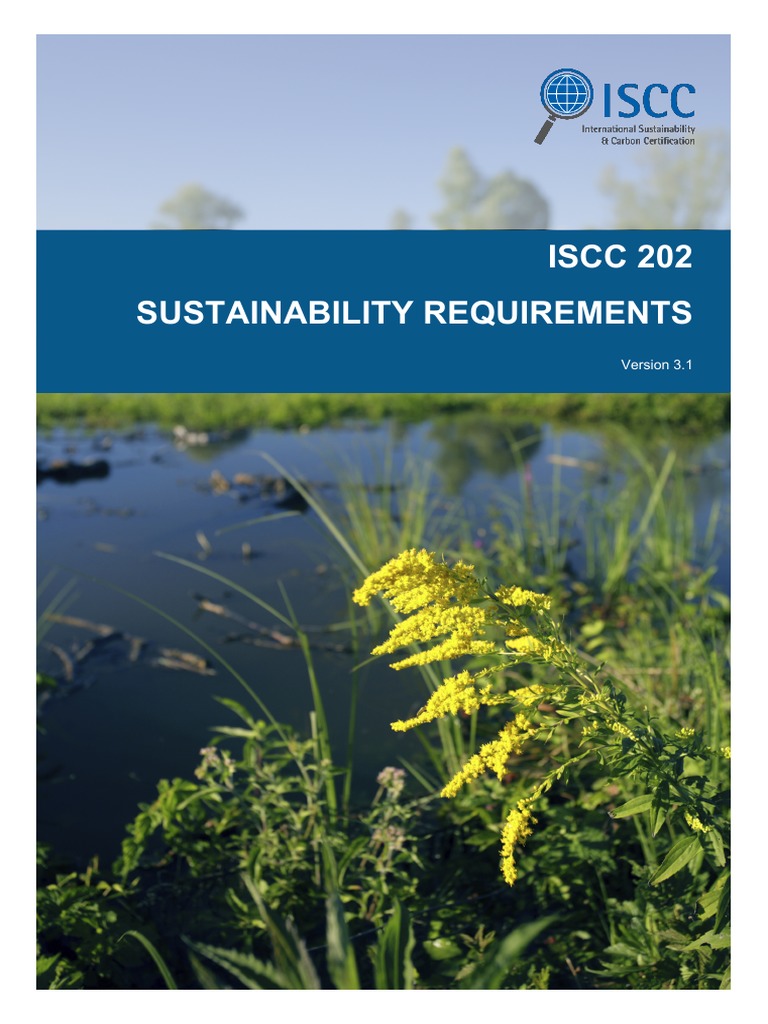 ISCC 202 Sustainability Requirements 3.1 | PDF | Wetland | Biodiversity
