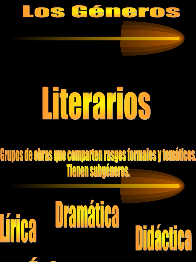Generos Literarios | PDF