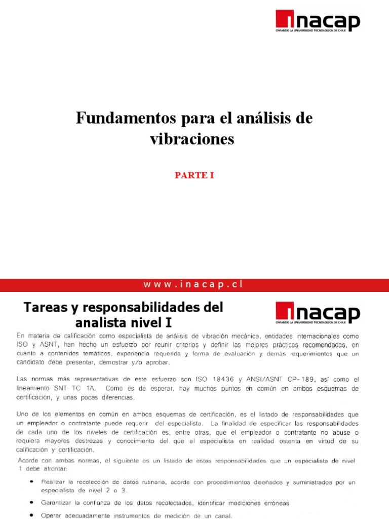 Fundamentos para El Análisis de Vibraciones Parte I | PDF | Oscilación | Fenomeno fisico