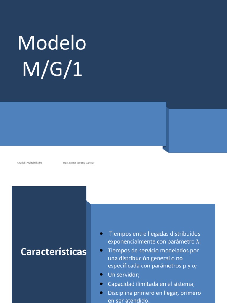 Modelo MG1 | PDF | Desviación Estándar