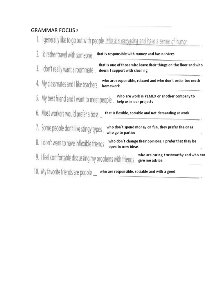 Grammar Focus 2 | PDF