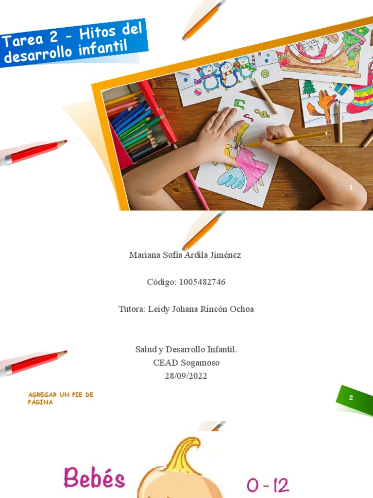 Tarea 2 - Hitos Del Desarrollo Infantil | PDF | Science | Conceptos ...