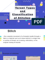 ISO Stitch Terminology Guide | PDF | Stitches (Textile Arts) | Knitting