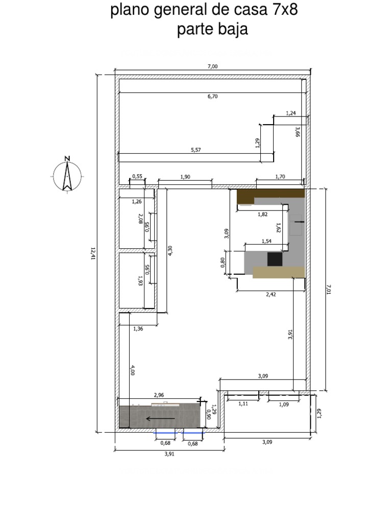 Parte Baja Casa 7x8 | PDF