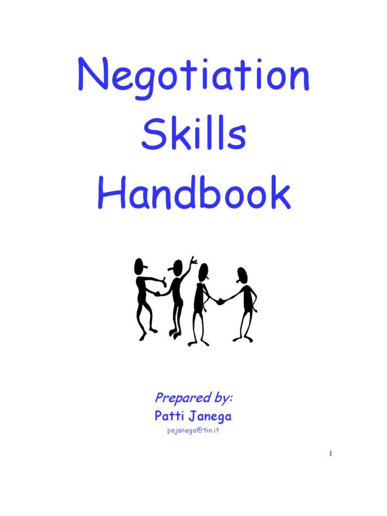 Negotiation Skills Handbook | PDF | Negotiation | Question
