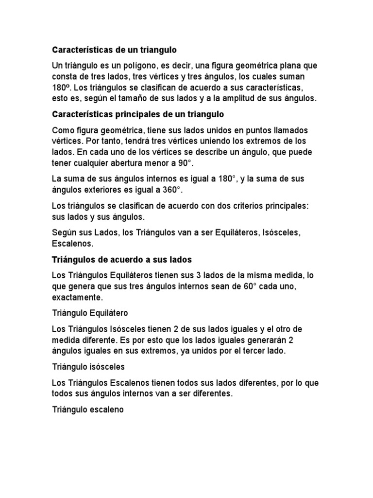 Características de Un Triangulo | PDF