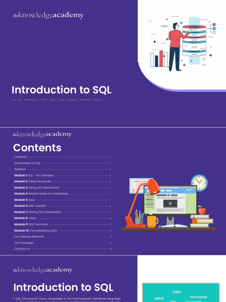 Introduction To SQL | PDF | Sql | Databases