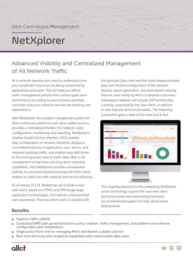DS - NetXplorer ALLOT | PDF | Computer Network | Server (Computing)