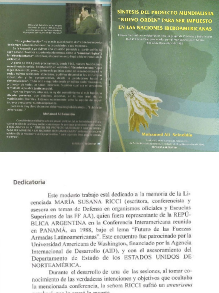 Seineldín Mohamed Alí - Sintesis Del Proyecto Mundialista Nuevo Orden ...