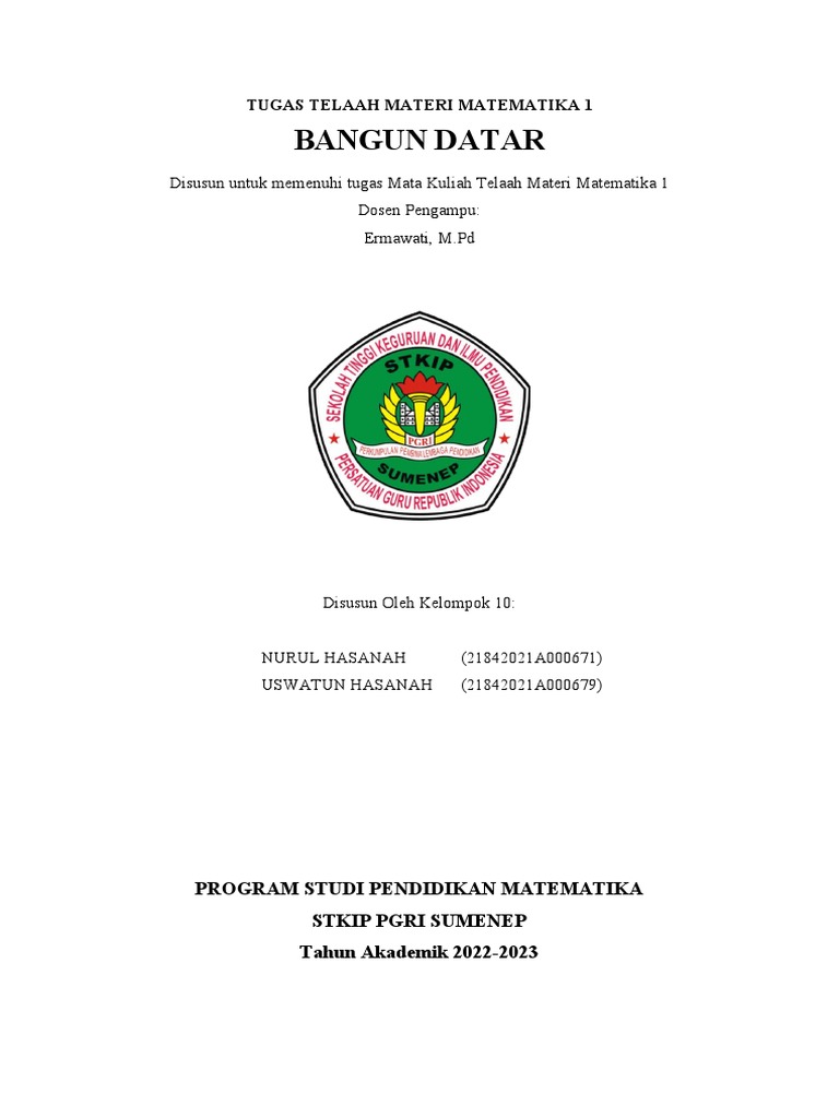 Materi Bangun Datar Kel. 10 | PDF