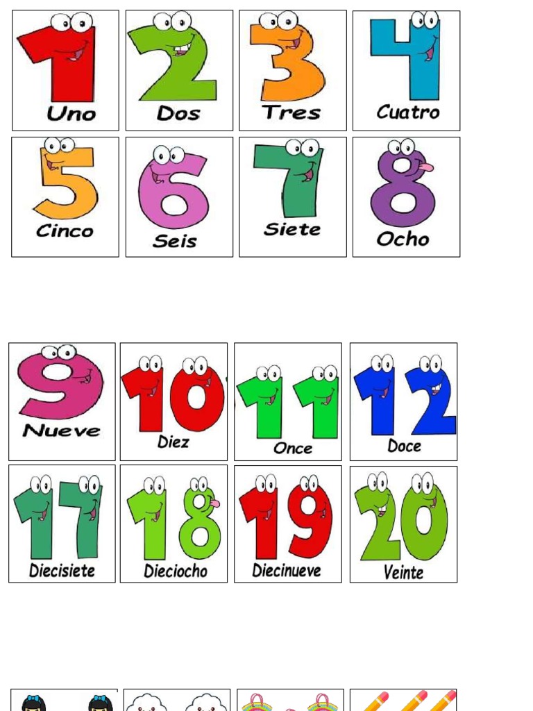 Memorama Del 1 Al 20 | PDF