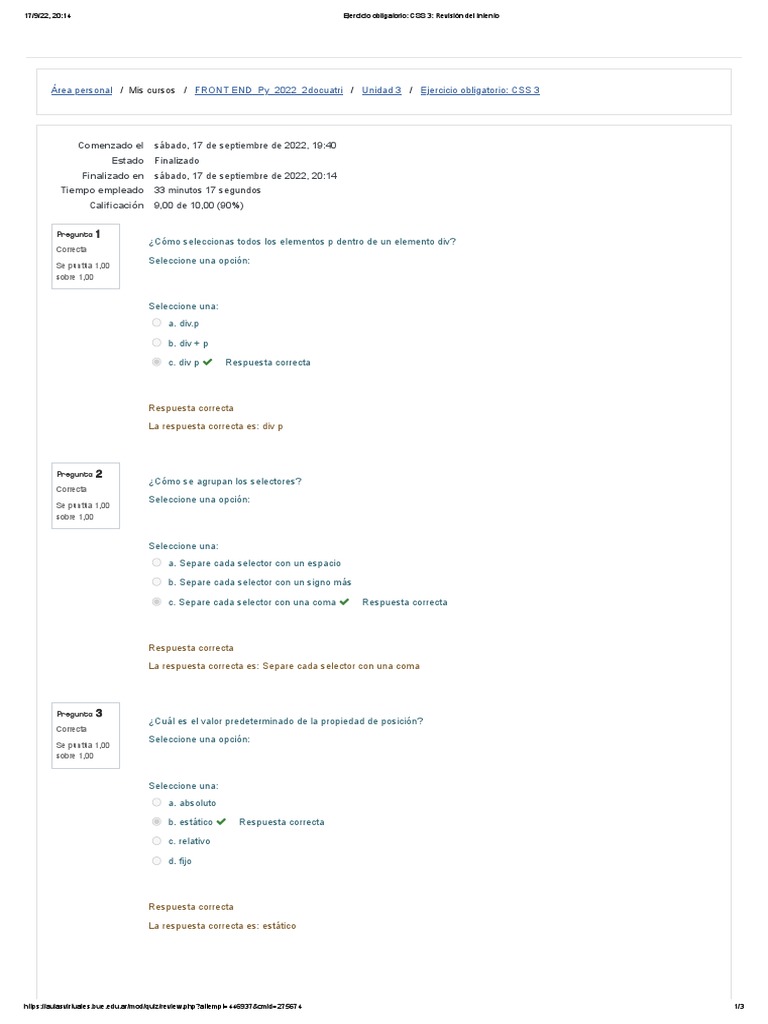 Revisión de Ejercicio CSS 3 | PDF | Hipertexto | Diseño web