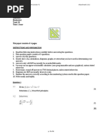 Mathematics P1 GR 12 Exemplar 2025 Eng | PDF | Circle | Summation