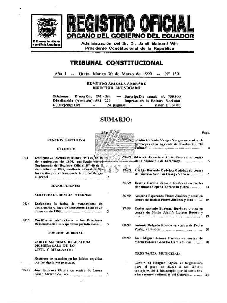 Registro Oficial | PDF