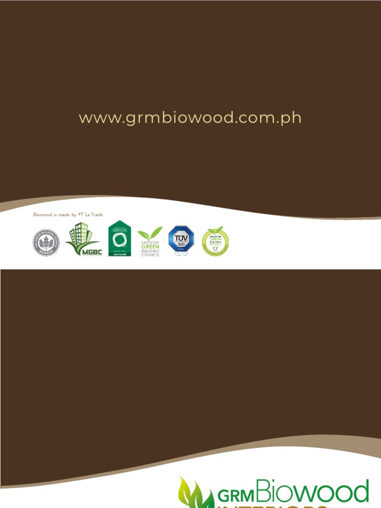 GRM Biowood: Sustainable Wood Solutions | PDF | Wood | Green Building