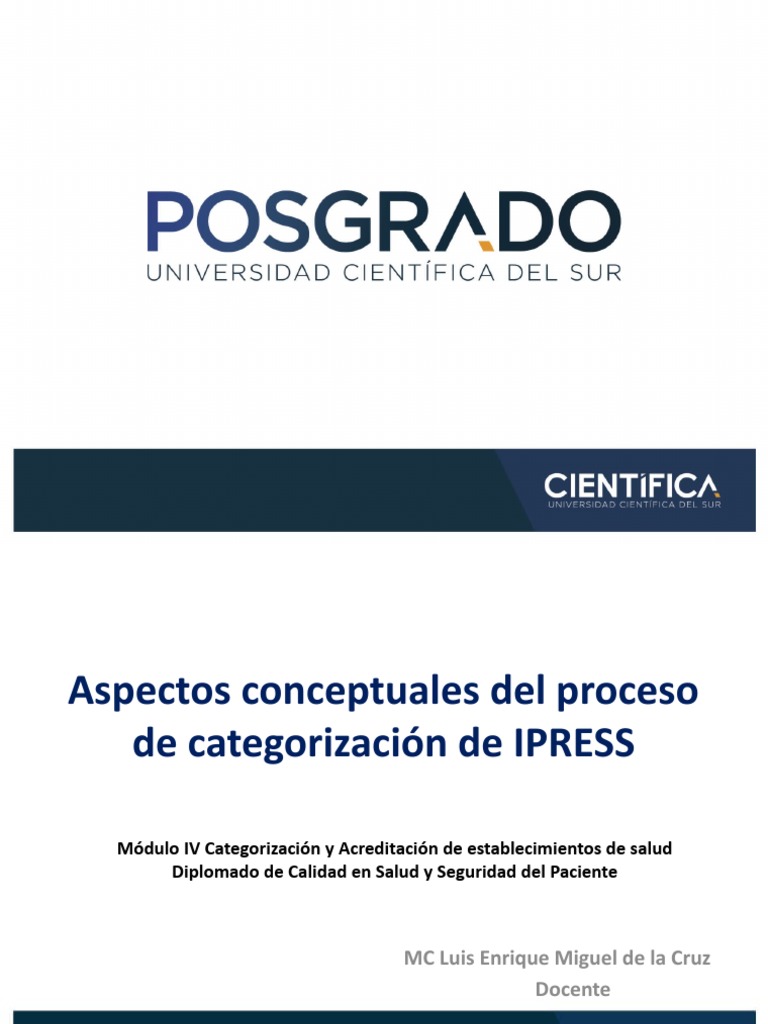 Categorización de IPRESS en Salud | PDF | Hospital | Medicina de ...