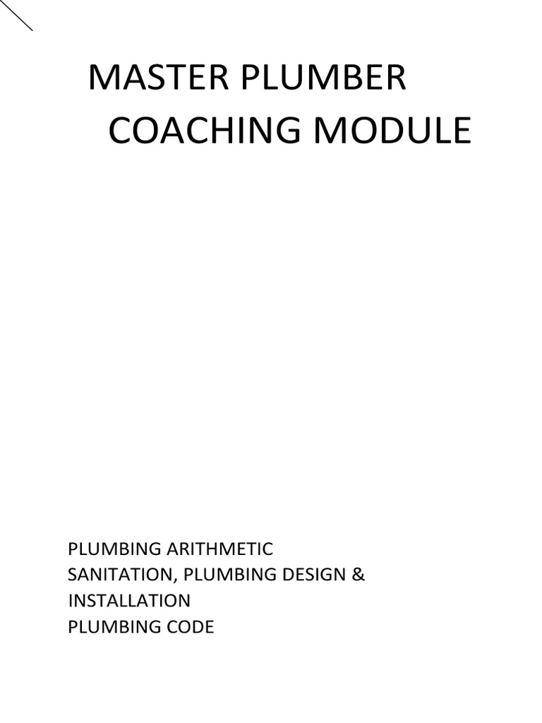 Plumbing Code | PDF | Plumbing | Pipe (Fluid Conveyance)