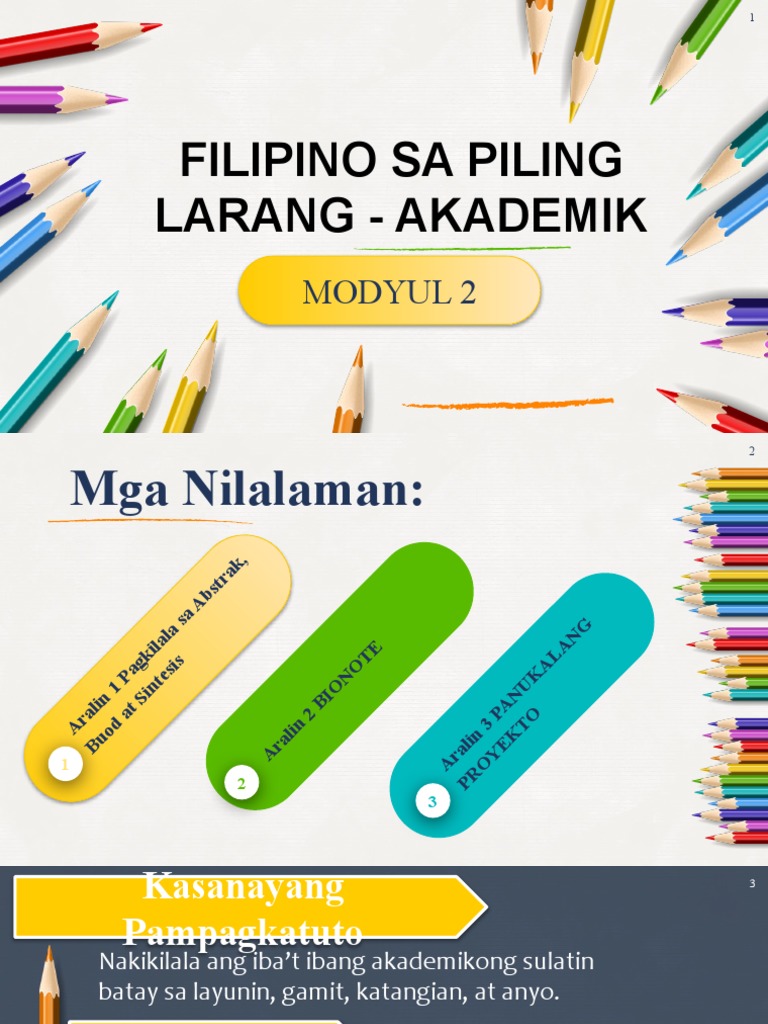 Module 2 Aralin 1 3 | PDF