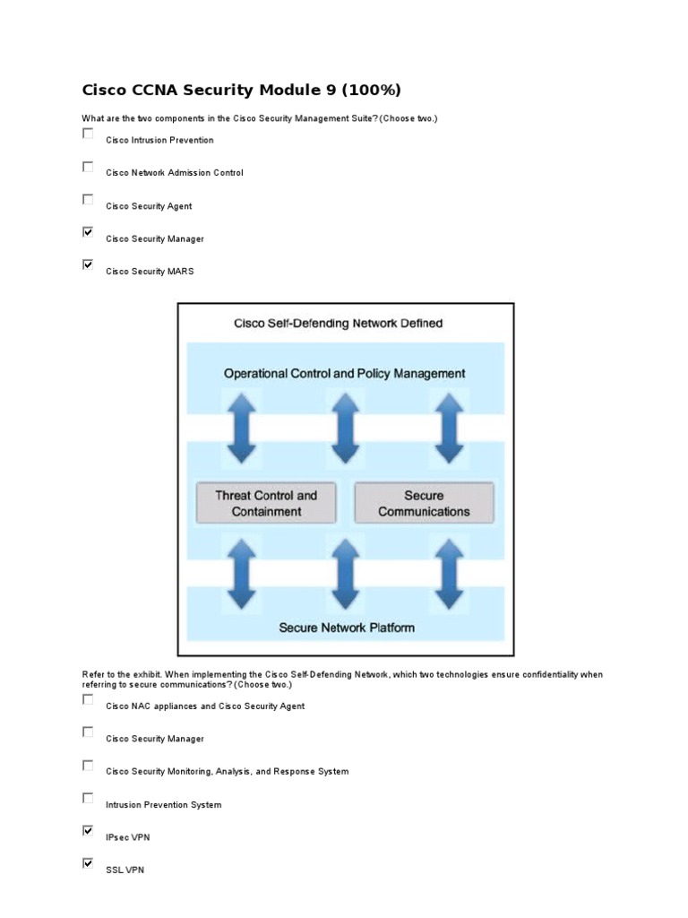 Cisco CCNA Security Module 9 | PDF | Cisco Systems | Computer Network