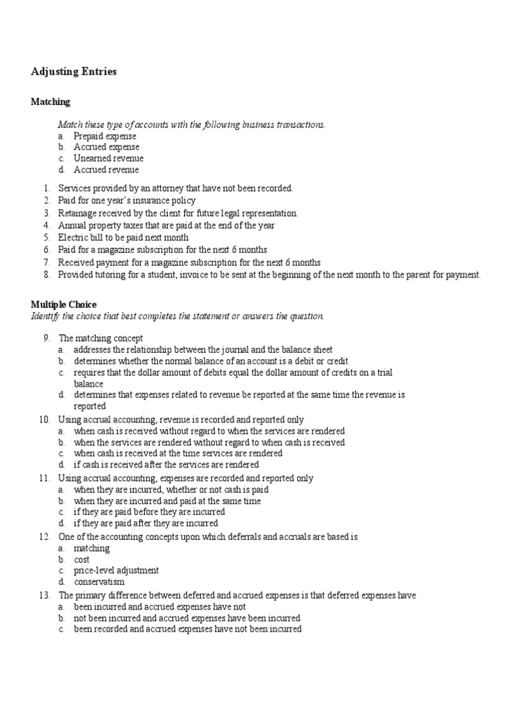 Adjusting Entries | Download Free PDF | Debits And Credits | Deferral Adjusting Entries | Download Free PDF | Debits And Credits | Deferral