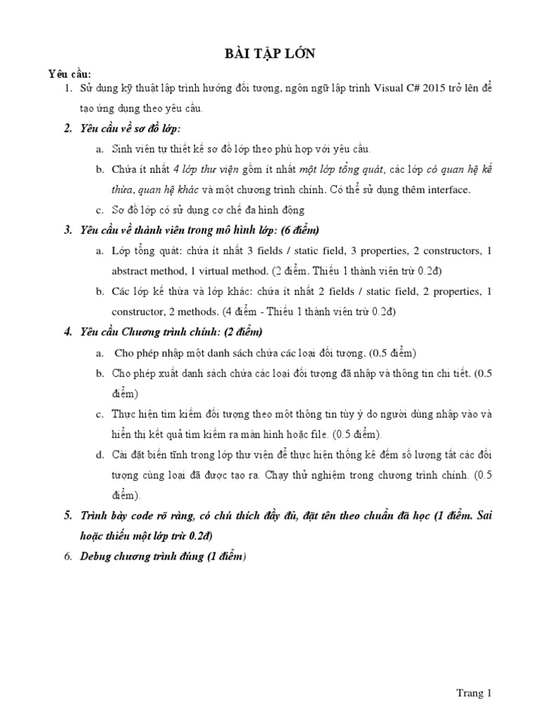 BaiTapLon LTHDT | PDF