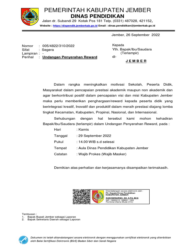 Undangan Reward 2 Kirim | PDF