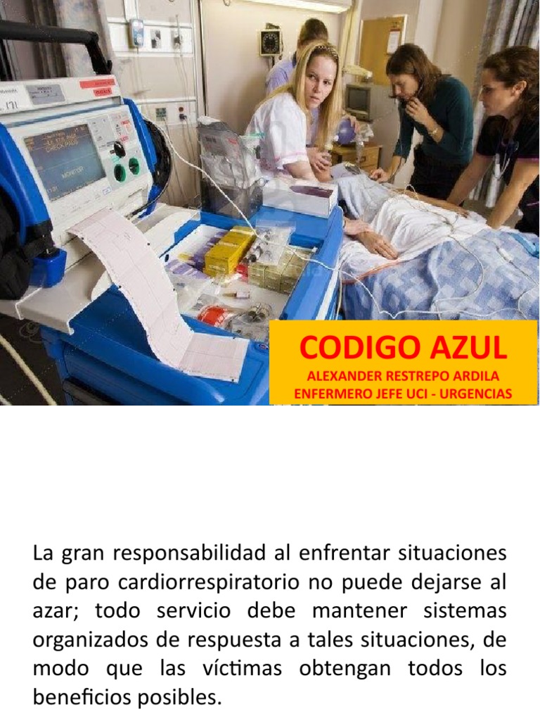 Codigo Azul | PDF | Reanimación cardiopulmonar | Ciencias de la Salud
