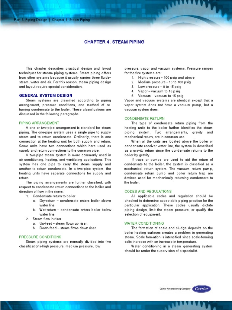 Steam Piping Design Guide | PDF | Boiler | Steam