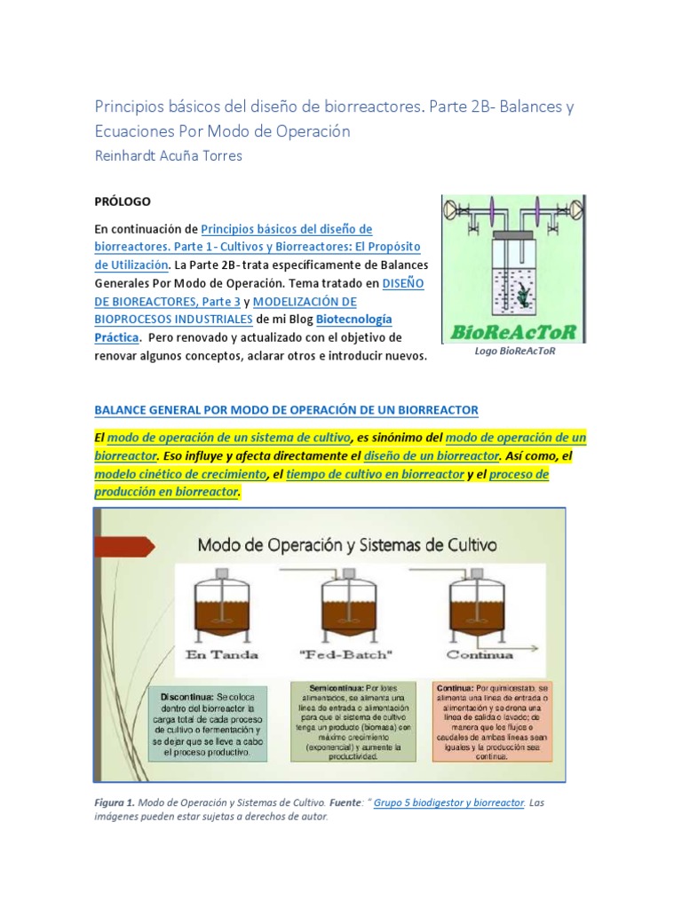 Principios Basicos Del Diseno de Biorrea | PDF | Reactor Quimico ... Principios Basicos Del Diseno de Biorrea | PDF | Reactor Quimico ...